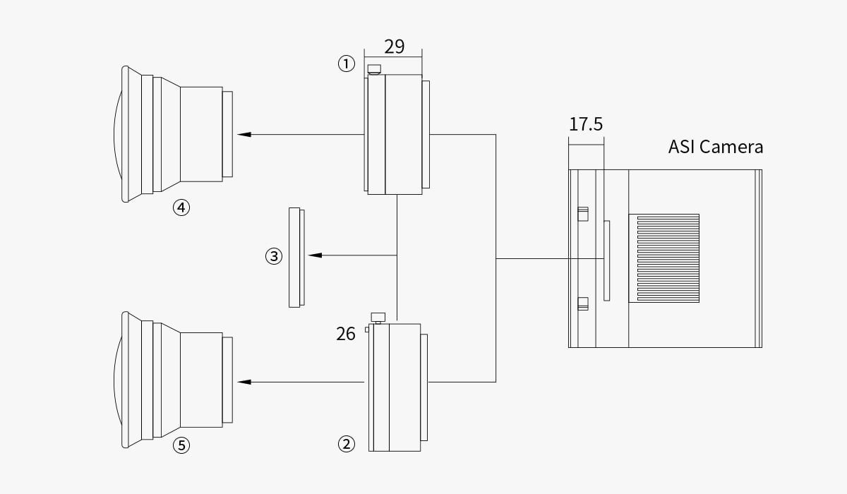 ZWO ASI2600MM Pro-Duo Sensor Camera | Telescopes